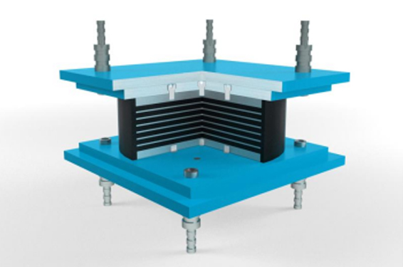 High Damping Rubber Bearing, HDRB Isolators, HDRB