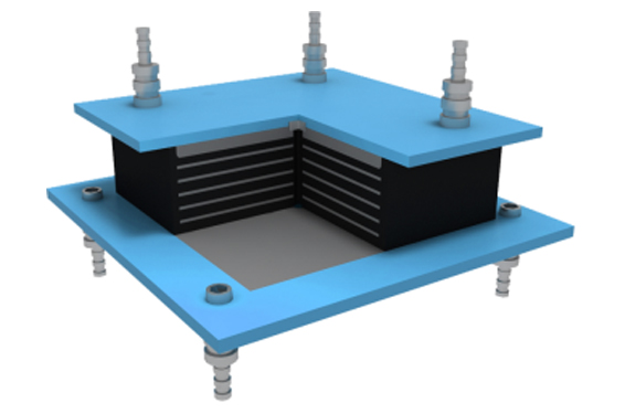 High Damping Rubber Bearing, HDRB Isolators, HDRB